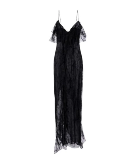 Blumarine Lace Ruffled Maxi Gown