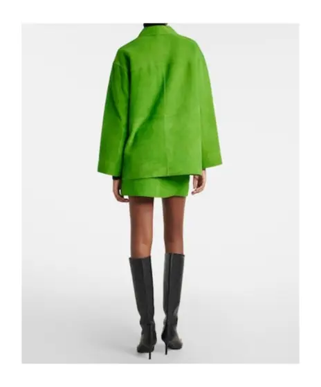 Staud Crest Suede Miniskirt
