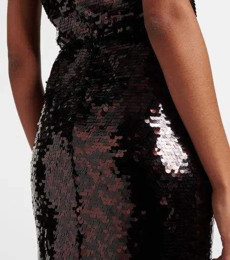 Staud Ciara Sequined Pencil Skirt