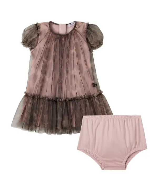 Dolce & Gabbana Two-piece Set Of Dress And Harem Pants - Brown