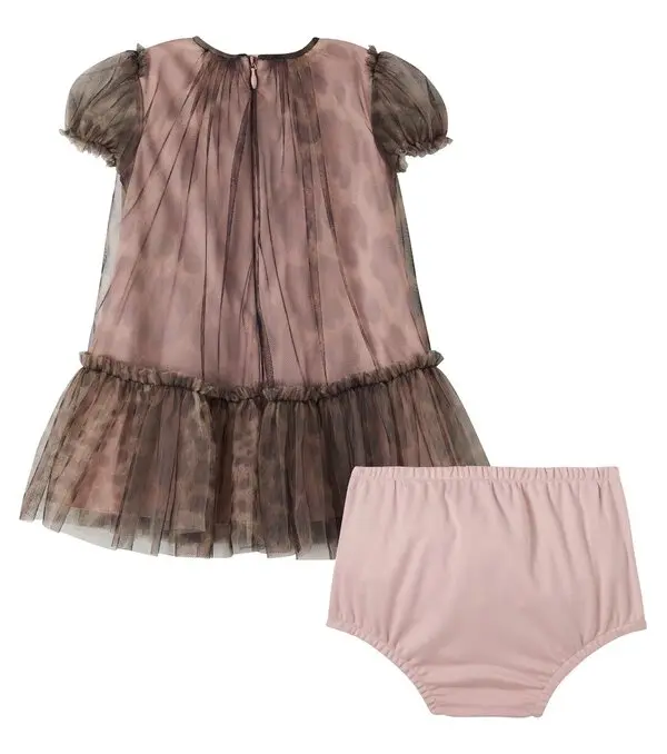 Dolce & Gabbana Two-piece Set With Tulle Dress And Harem Pants