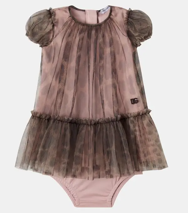 Dolce & Gabbana Two-piece Set With Tulle Dress And Harem Pants