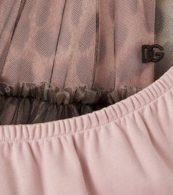 Dolce & Gabbana Two-piece Set With Tulle Dress And Harem Pants