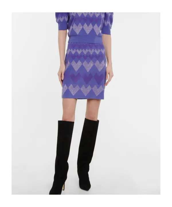Diane Von Furstenberg Ariella Jacquard Wool-blend Mini Skirt
