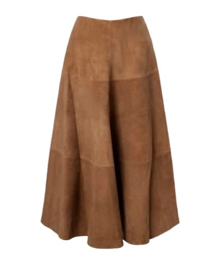 Altuzarra Varda Suede Midi Skirt