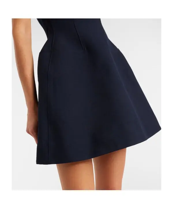 SHUSHU/TONG Ruffled Wool And Silk Minidress