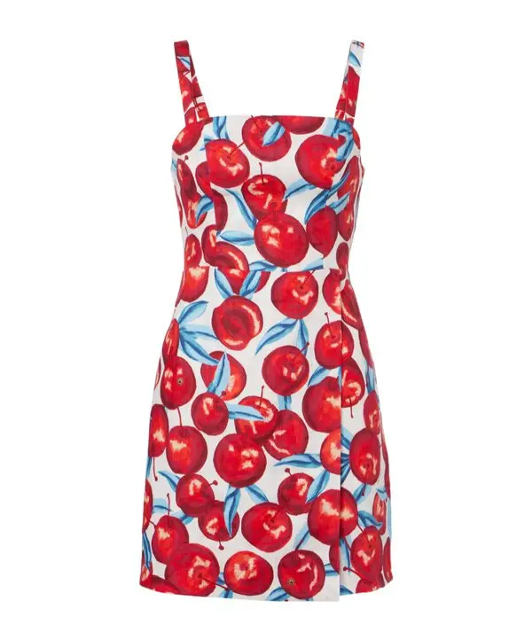 Farm Rio Printed Linen Minidress