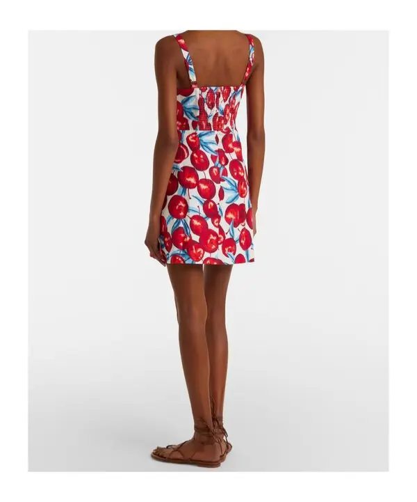 Farm Rio Printed Linen Minidress