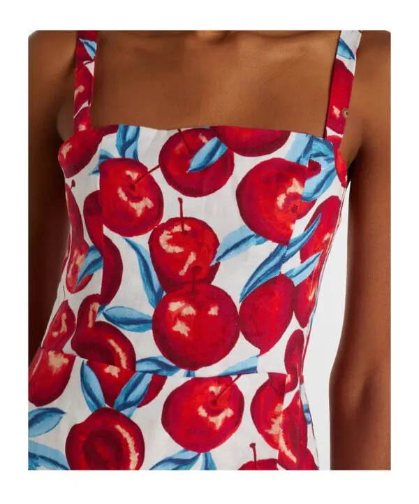 Farm Rio Printed Linen Minidress