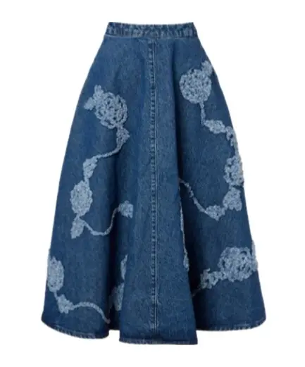 ROTATE BY BIRGER CHRISTENSEN Denim Skirt