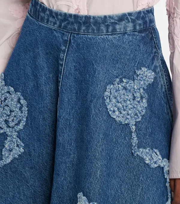 ROTATE BY BIRGER CHRISTENSEN Denim Skirt