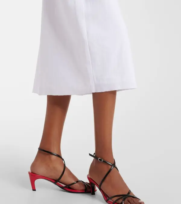 Vince Easy Linen-blend Midi Skirt
