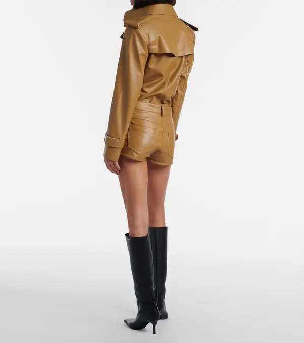 Norma Kamali Pu Shorts