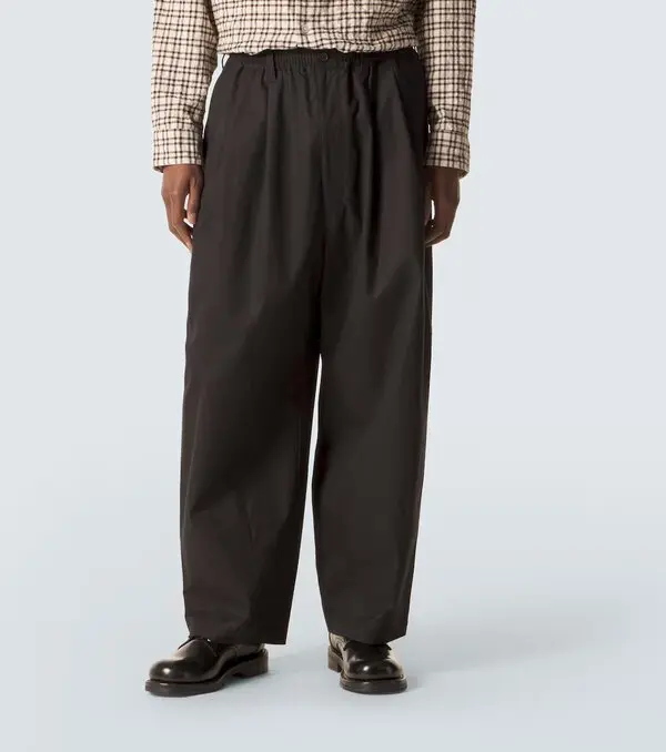 Comme Des Garçons Cotton Twill Wide-leg Pants