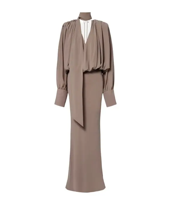 ROTATE BY BIRGER CHRISTENSEN Scarf-detail Maxi Dress