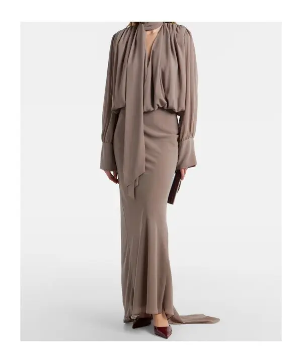 ROTATE BY BIRGER CHRISTENSEN Scarf-detail Maxi Dress