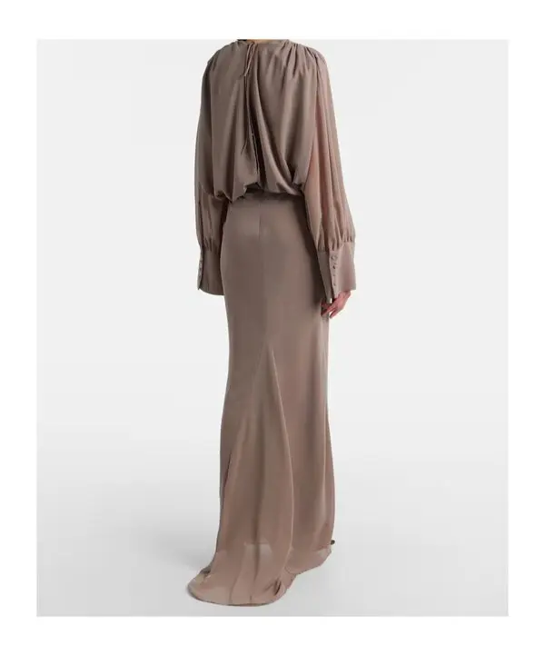 ROTATE BY BIRGER CHRISTENSEN Scarf-detail Maxi Dress