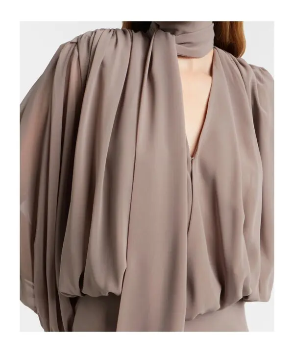 ROTATE BY BIRGER CHRISTENSEN Scarf-detail Maxi Dress
