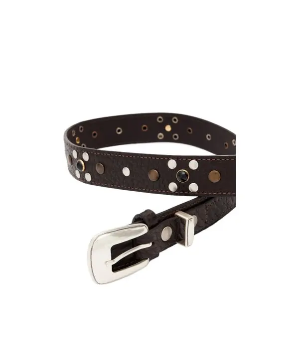 LEMAIRE Studded Leather Belt