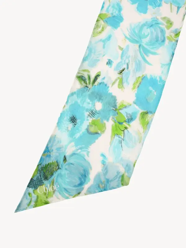 Chloé Printed Silk Scarf