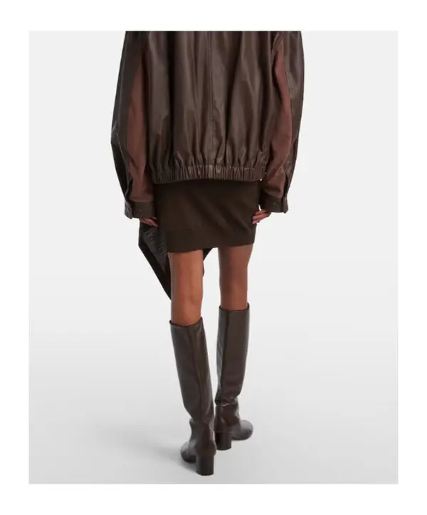 LEMAIRE Asymmetric Wool-blend Miniskirt