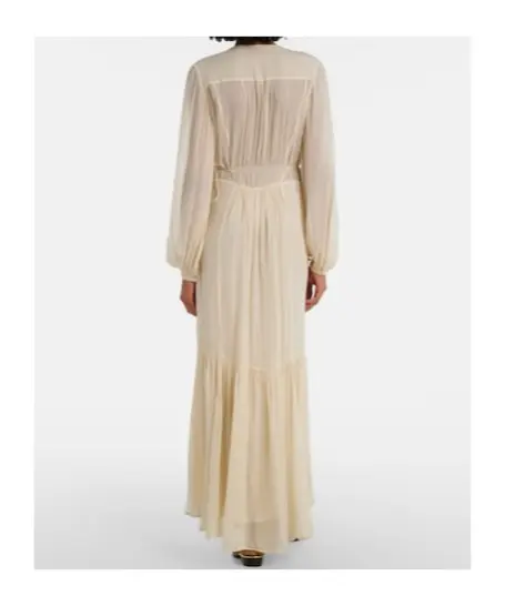 Isabel Marant Étoile Briane Gathered Muslin Maxi Dress