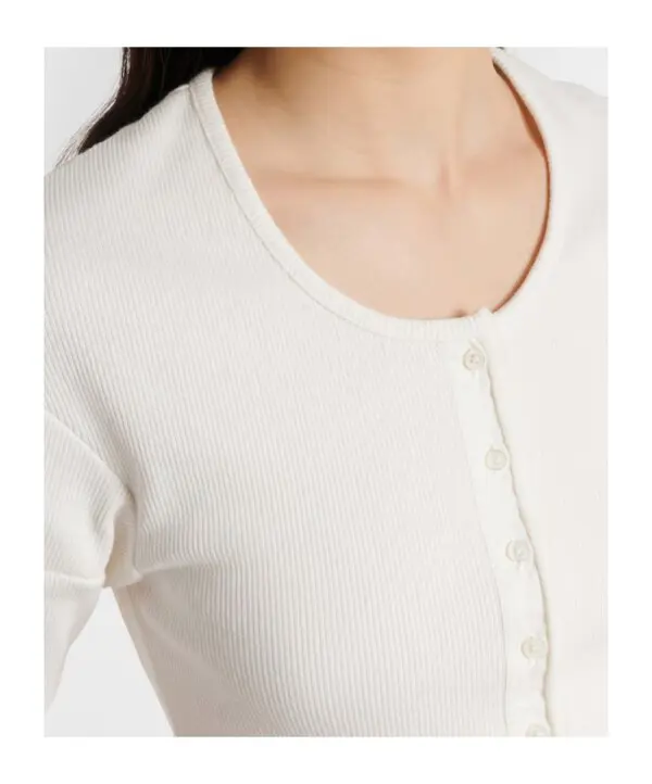 LEMAIRE Cotton And Linen Jersey Henley Shirt