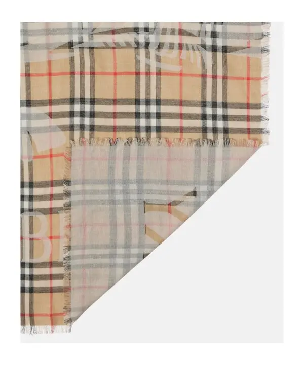Burberry Ekd Check Scarf