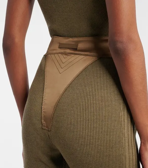 JEAN PAUL GAULTIER Zipper-designed Cropped Casual Pants