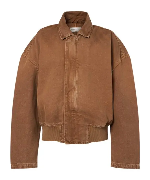 SLVRLAKE Harlem Cotton Canvas Bomber Jacket
