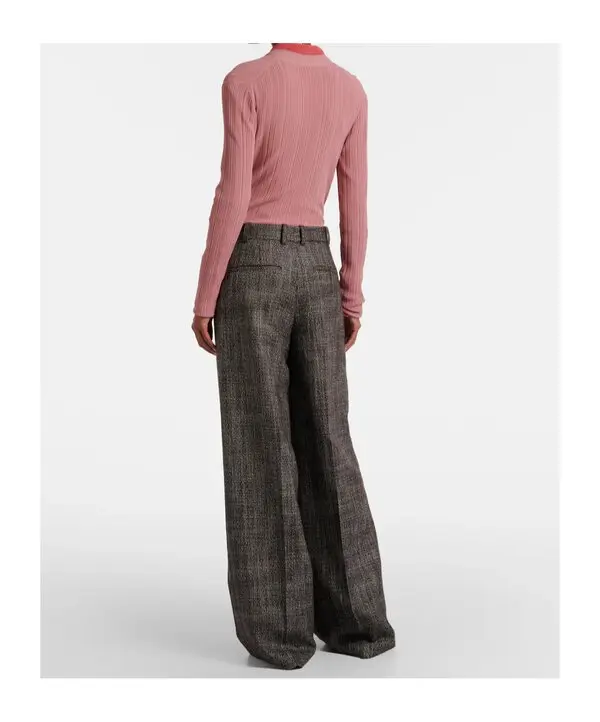 JOSEPH Hawley Virgin Wool Wide-leg Pants