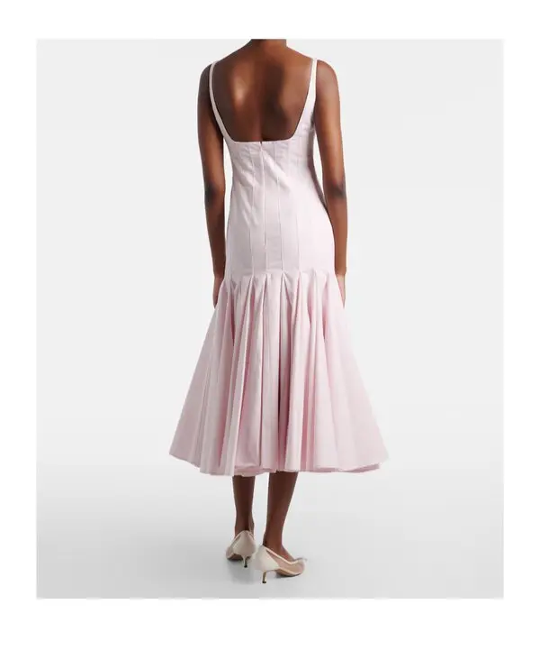 Jacquemus Agave Cotton Poplin Midi Dress