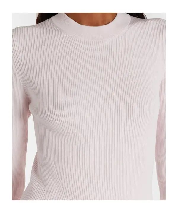 Simkhai Kenlie Ribbed-knit Midi Dress - Pink