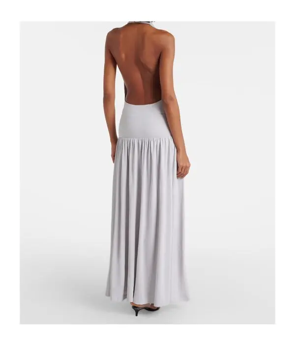 AYA MUSE Spoe Halterneck Maxi Dress