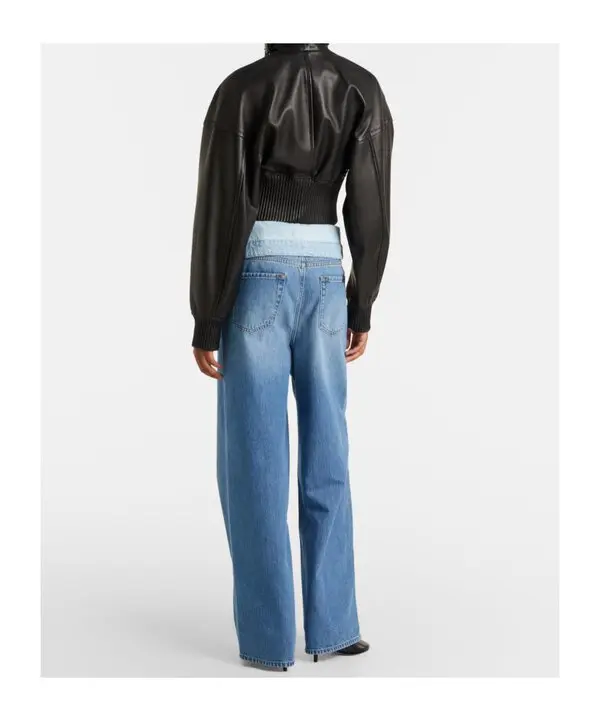 7 For All Mankind Double Layer Slouchy Wide-leg Jeans