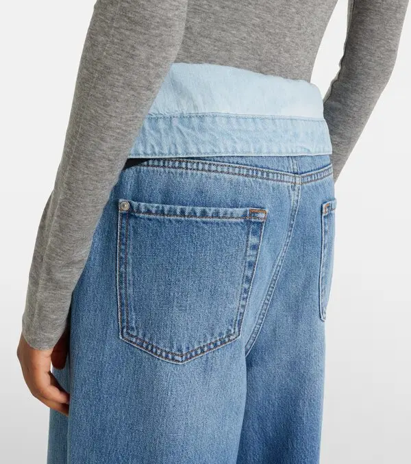7 For All Mankind Double Layer Slouchy Wide-leg Jeans