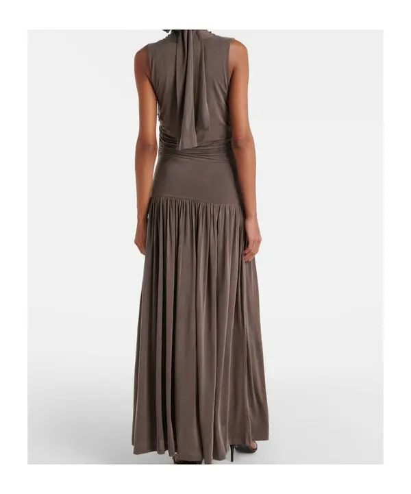 AYA MUSE Alyve Draped Halterneck Maxi Dress
