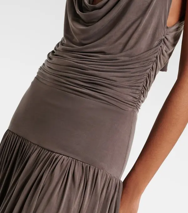 AYA MUSE Alyve Draped Halterneck Maxi Dress
