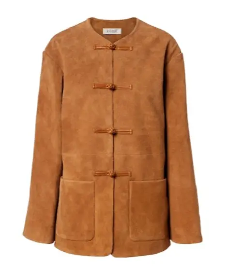 RÓHE Leather-trimmed Suede Jacket