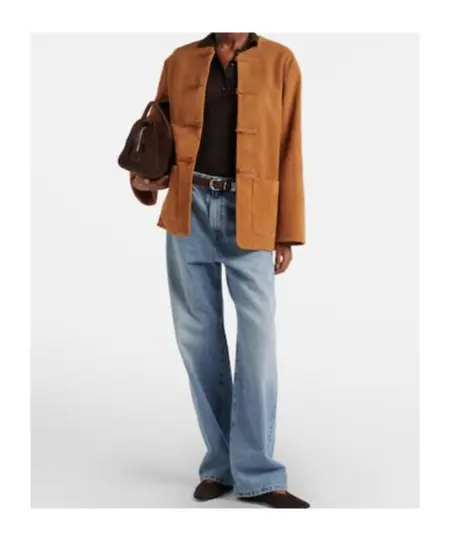 RÓHE Leather-trimmed Suede Jacket