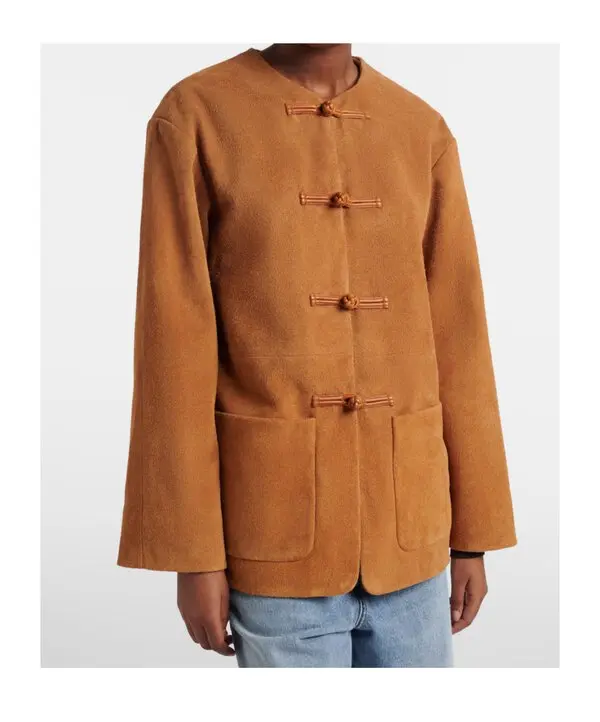 RÓHE Leather-trimmed Suede Jacket