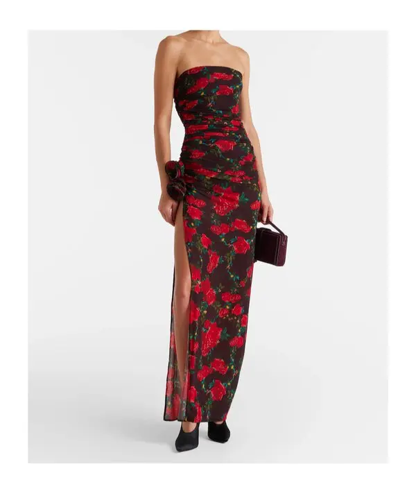 Magda Butrym Floral Pleated Dress