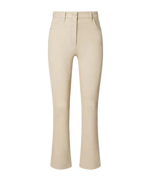 JOSEPH Leather Bootcut Pants
