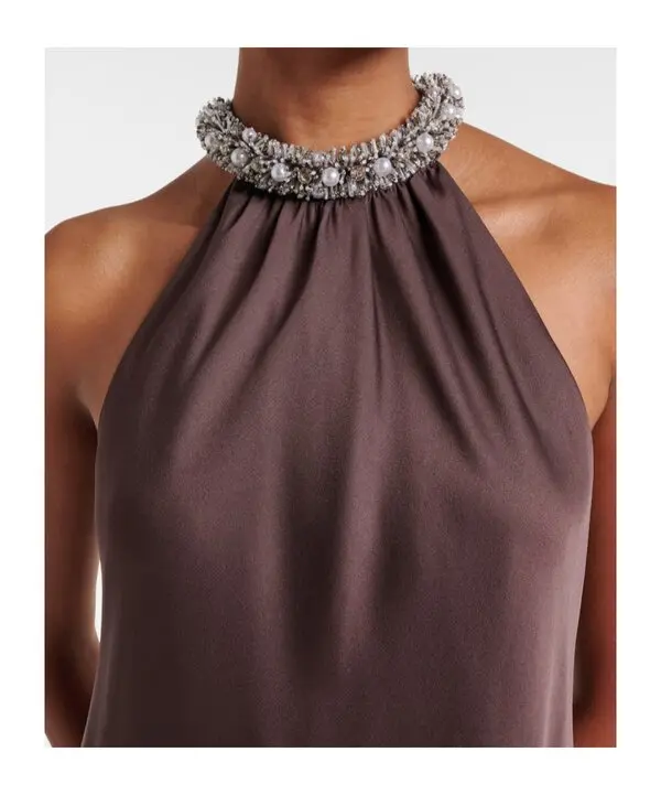 Simkhai Embellished Satin Top