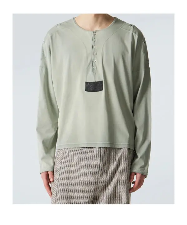 KIKO KOSTADINOV Sargo Cotton Henley Shirt