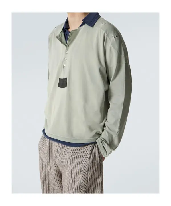 KIKO KOSTADINOV Sargo Cotton Henley Shirt