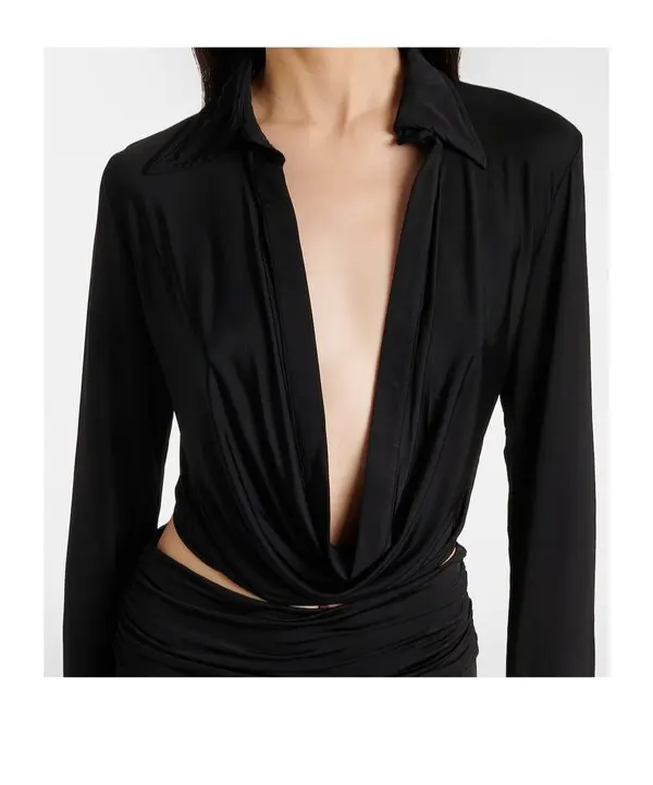 AYA MUSE Freya Draped Crop Top