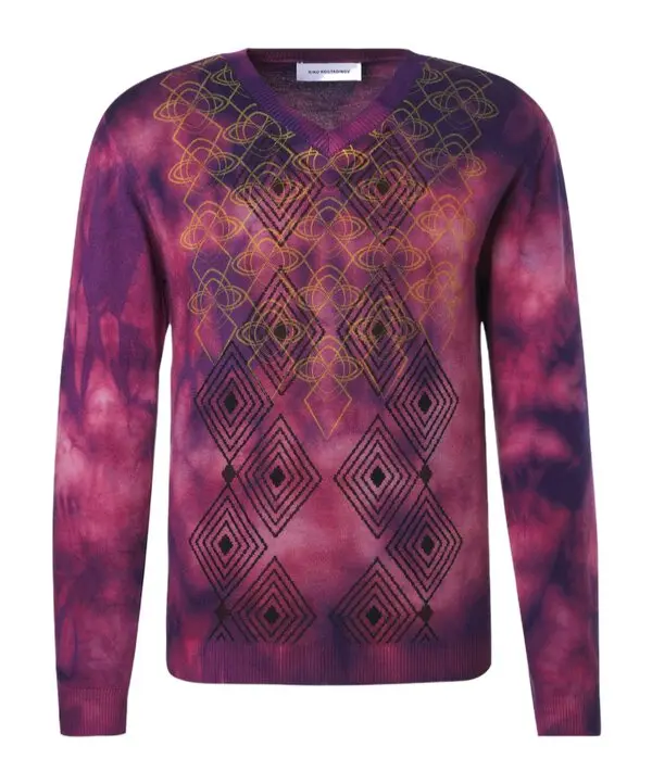 KIKO KOSTADINOV Tie-dyed Wool Knitwear - Red