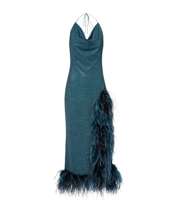 Oseree Backless Midi Dress