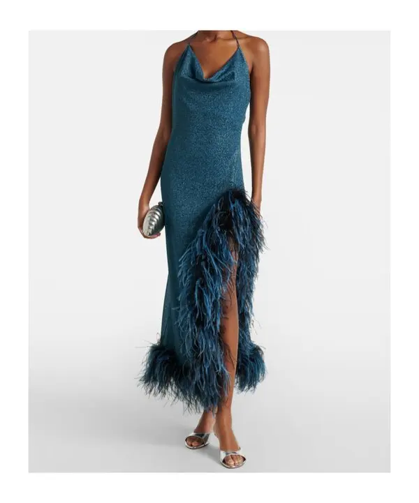 Oseree Backless Midi Dress